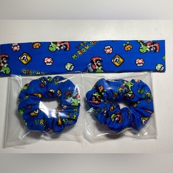 Nintendo | Accessories | Super Mario Hair Band And Sunchie Set Adult ...